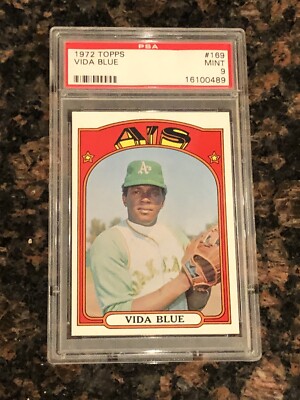 1972 Topps Vida Blue #169 Baseball Card PSA 9 | eBay