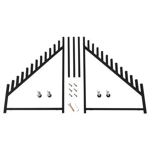 12-tier Metal Porcelain Tile Display Rack Slotted Plate Flooring ...