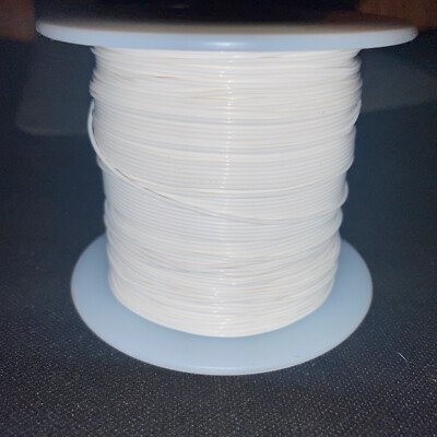 26 AWG Solid Teflon Insulated Silver-Plated MIL-W-81822/6 White 500 ft ...