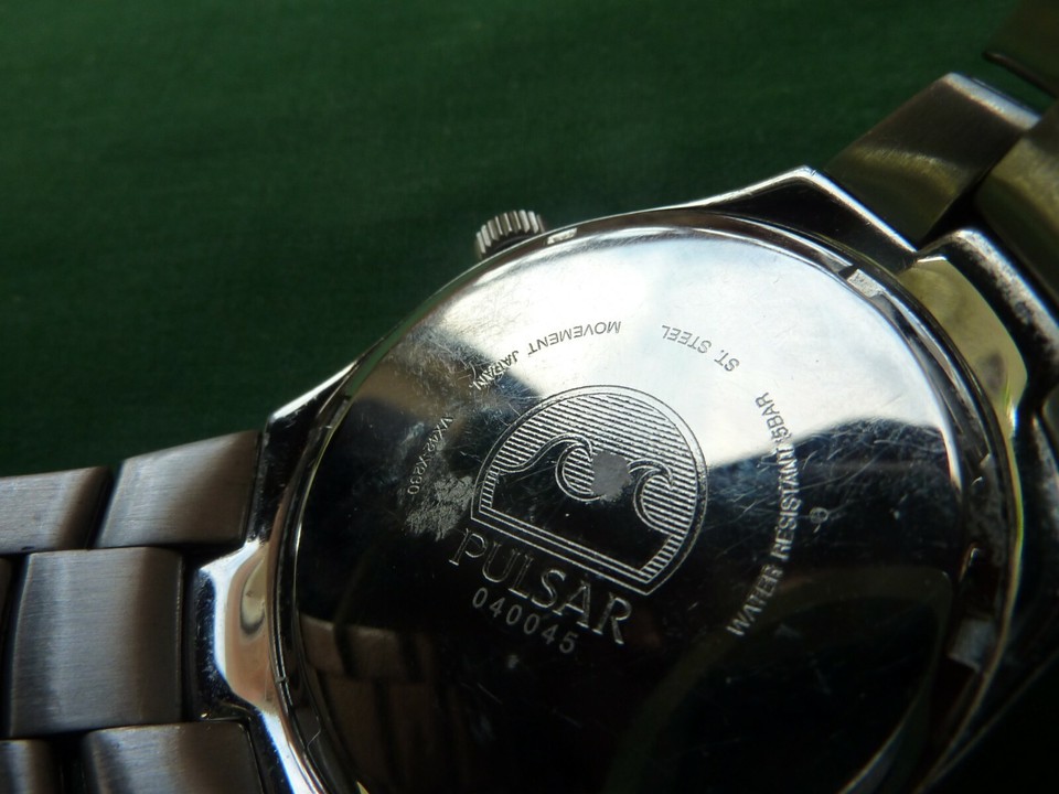 PULSAR 50M WATER RESISTANT WATCH - 040045 VX42 X230 | eBay