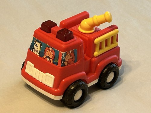 Vintage 1992 Shelcore Toys Chunky Red Fire Truck Engine Preschool Toy ...
