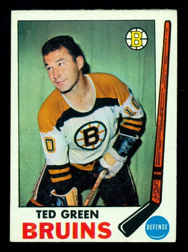 1969-70 TOPPS NHL HOCKEY #23 TED GREEN EX-NM BOSTON BRUINS Card | eBay