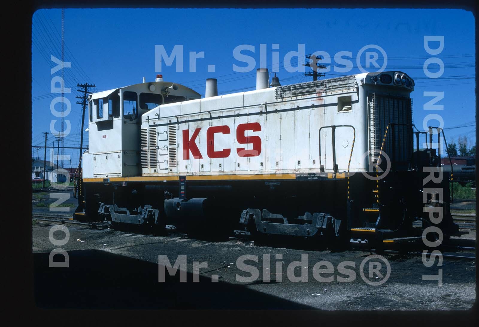 Original Slide KCS Kansas City Southern Small # SW1500 1509 KC MO 1970 ...