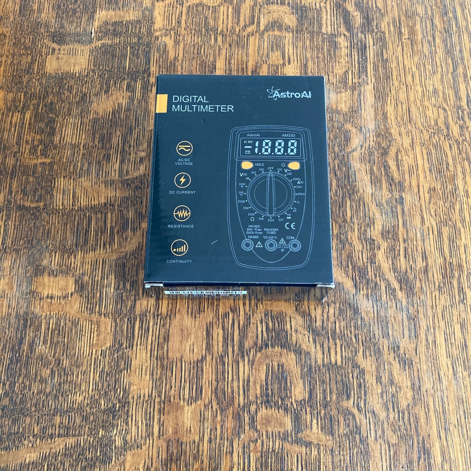 AstroAI Digital Multimeter Model AM33D Diode Voltage Tester Meter New ...