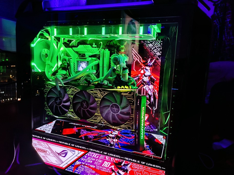 Custom Picture Gaming PC Case GPU Backplate ARGB GPU Backplate GPU Side ...