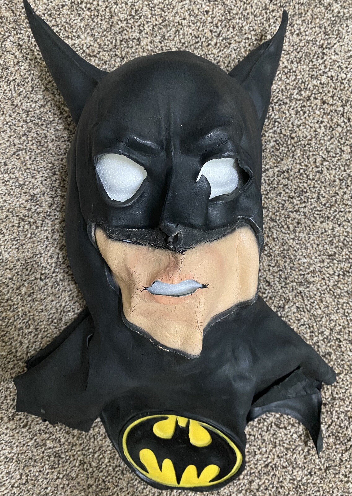 1992 Batman (1989) Michael Keaton Latex Mask Cowl Mor… - Gem