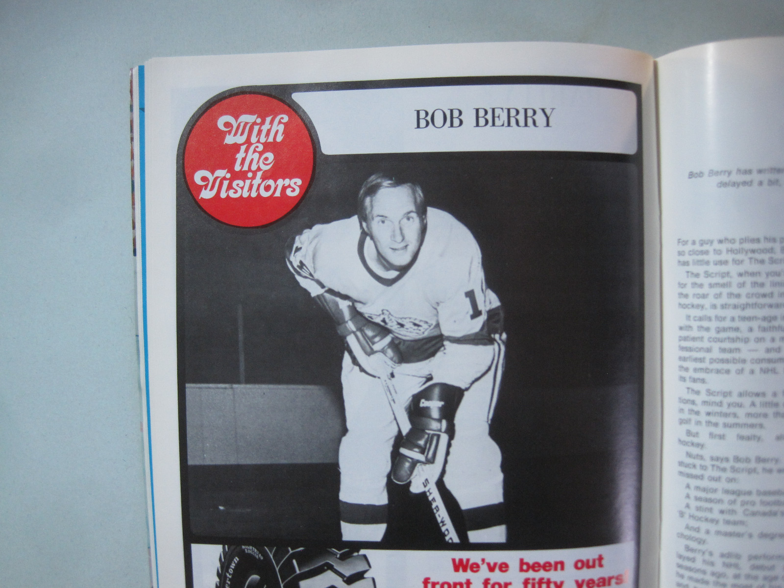 1972/73 VANCOUVER CANUCKS LOS ANGELES KINGS HOCKEY PROGRAM JUHA WIDING ...