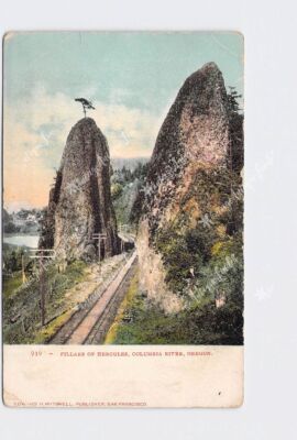 PPC Postcard OR Oregon Pillars Of Hercules Columbia River Undivided ...