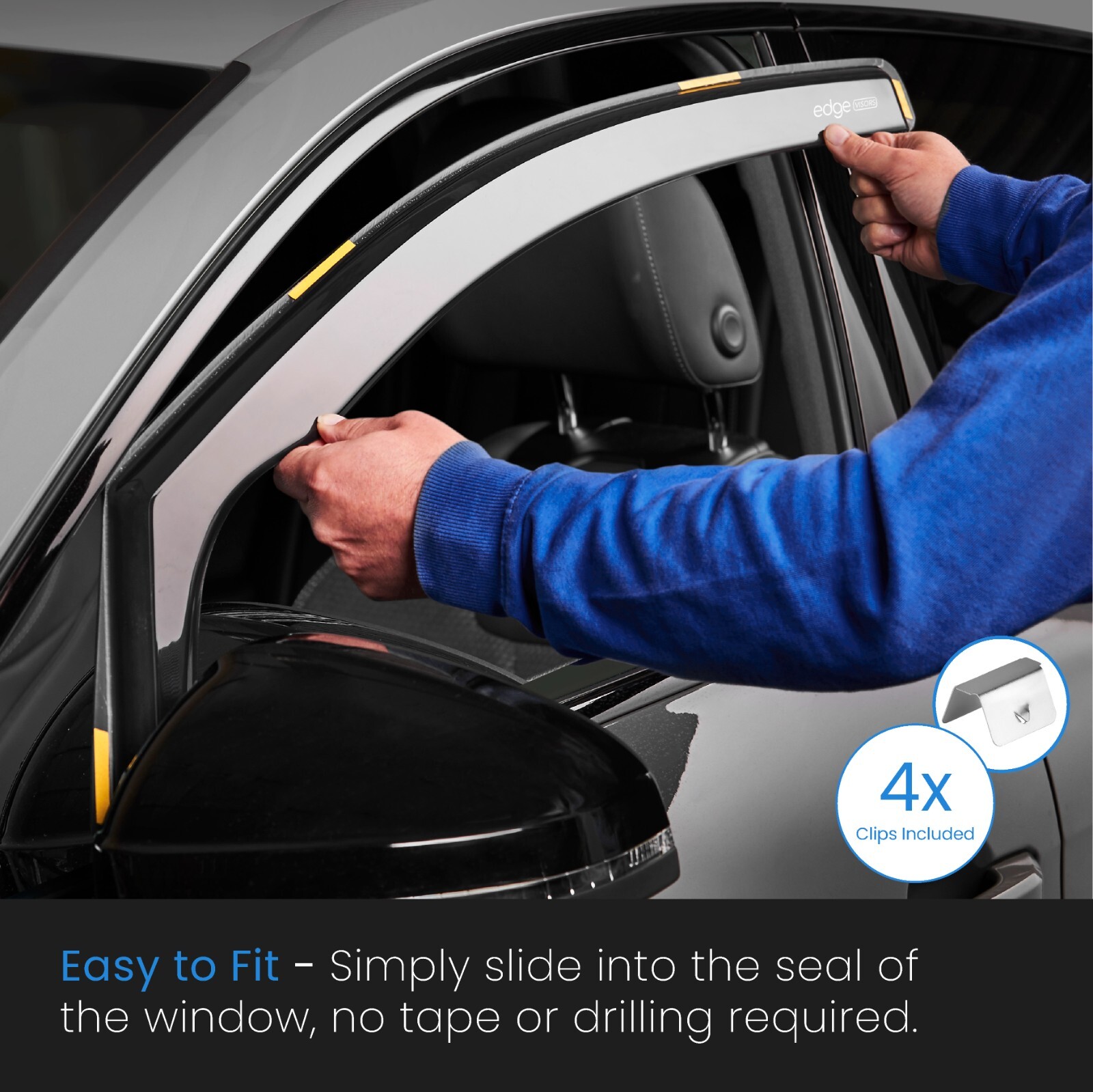 Vauxhall Corsa D E 2006-2019 3 Door Hatchback Wind Deflectors 2pc ...