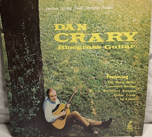 DAN CRARY Bluegrass Guitar 1970 Vinyl LP American Heritage Music AHLP ...
