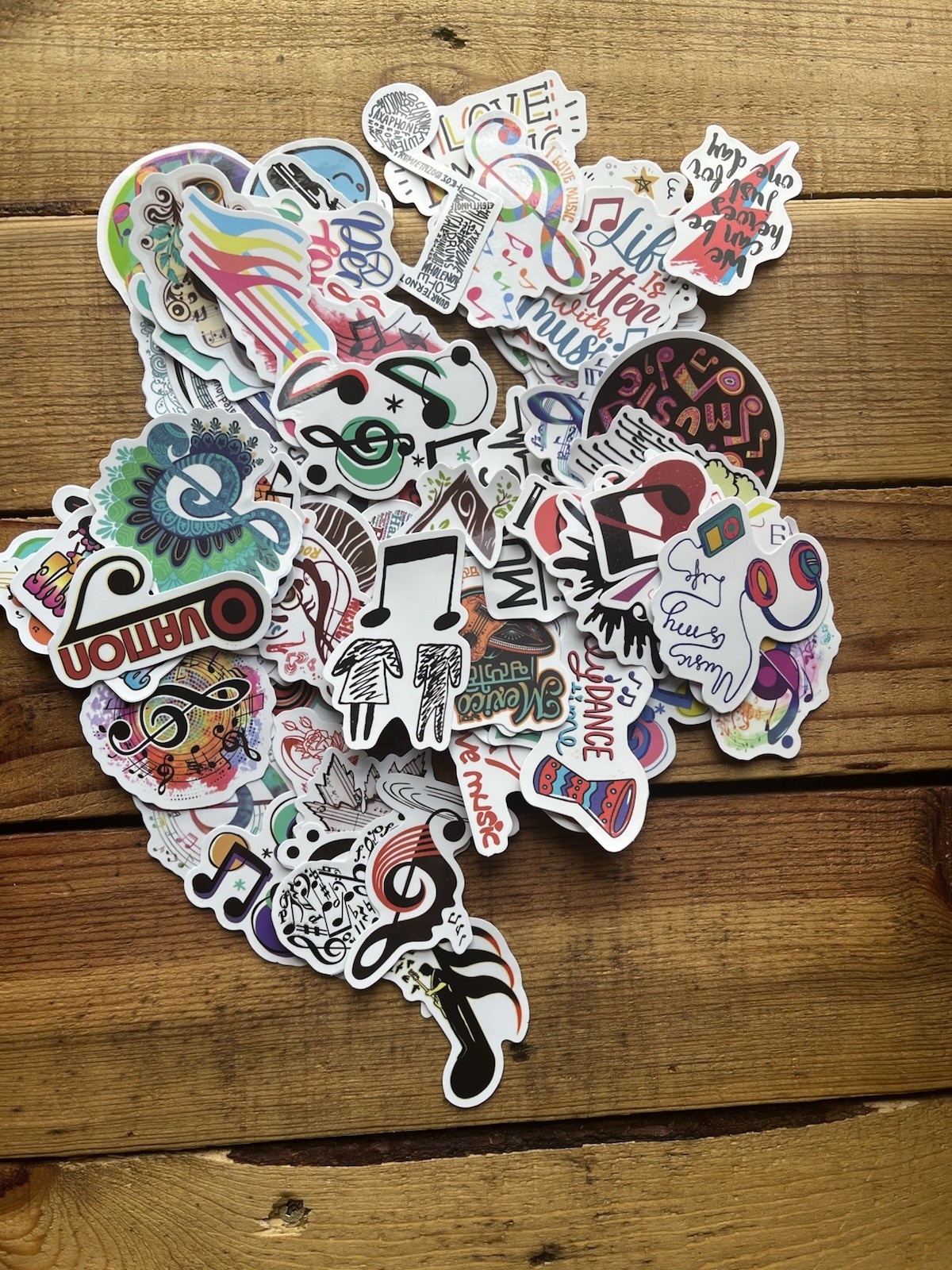 111 Count Music Themed Stickers for Scrapbooking Decorating | eBay