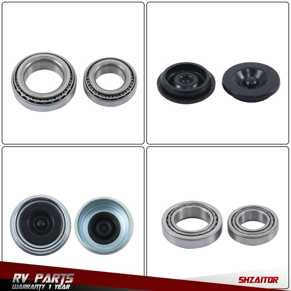 2 Set L68149 Trailer Bearing Kit For 1-3/8" to 1-1/16" 3500 Lbs Trailer ...