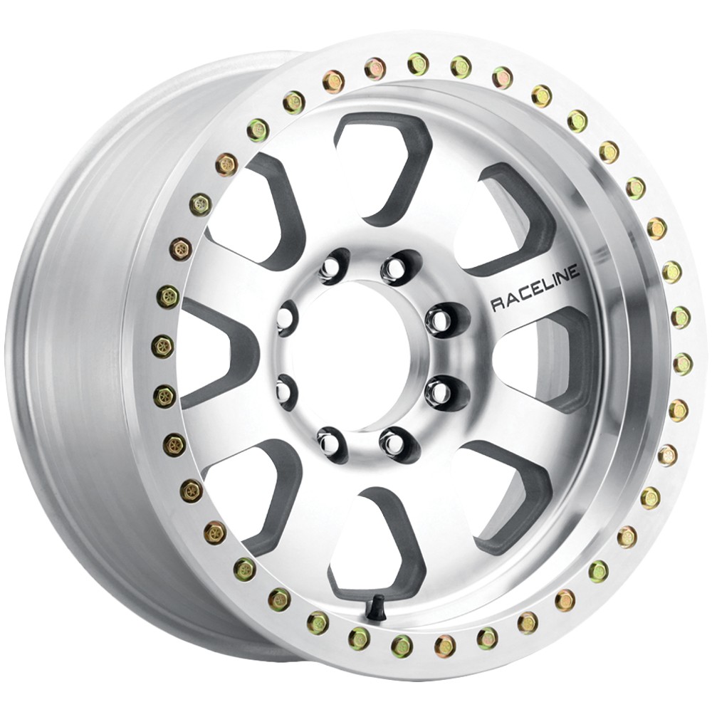 (Set of 4) Raceline RT260M Avenger Beadlock 17x9 5x5" -12mm Machined ...