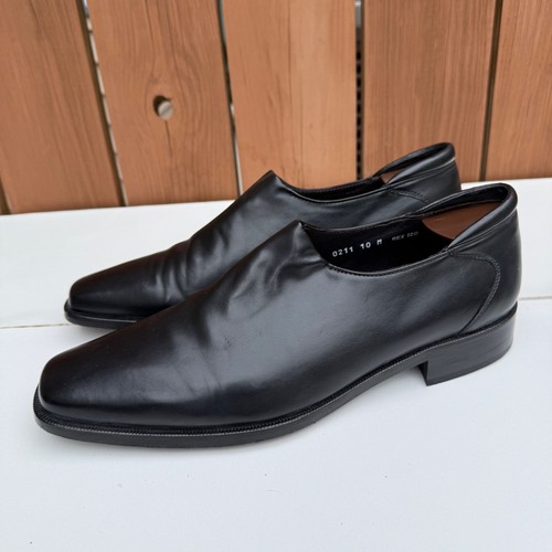 Donald J Pliner Men's Black Dress Shoes Size 10 M Leather Made In Italy ...