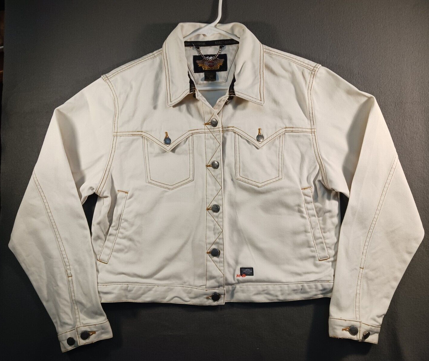 Harley Davidson Women’s Denim Riding Jacket Embroider… - Gem