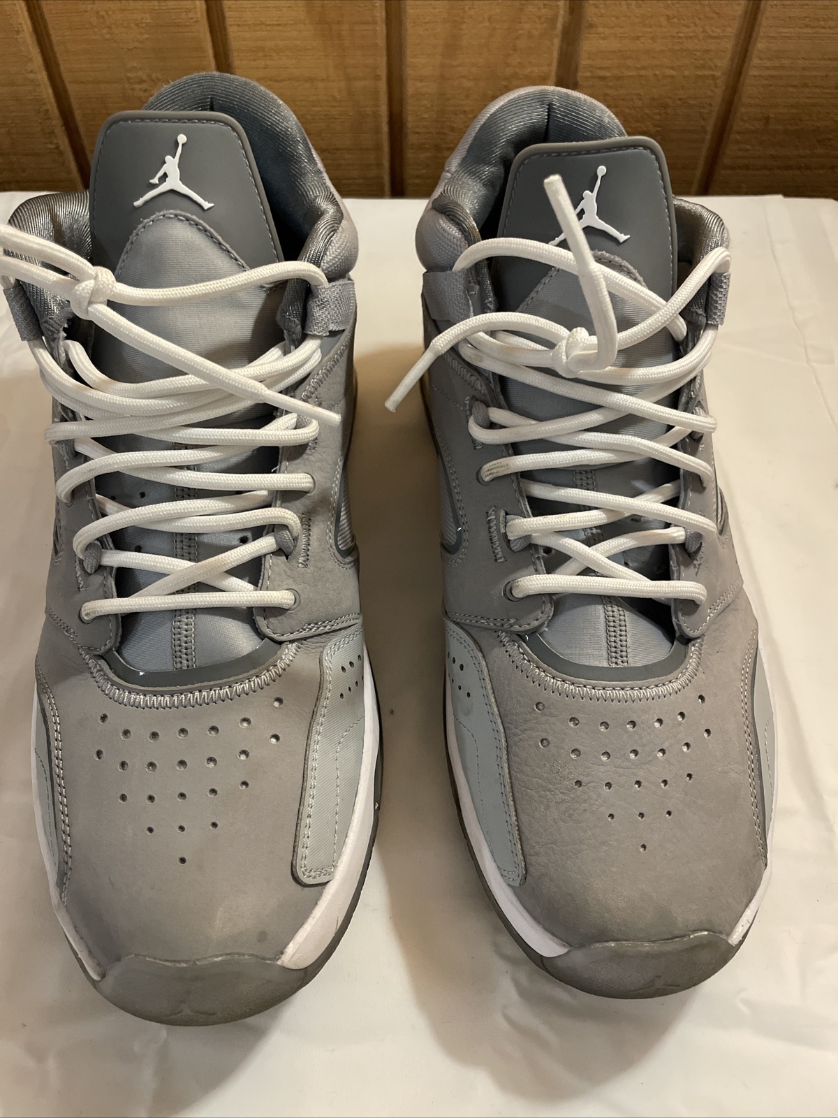 Jordan Point Lane Men's Cool Grey White Basketball Sh… - Gem