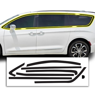 Fits Chrysler Pacifica 2017-2026 Side Window Chrome Delete Decal ...