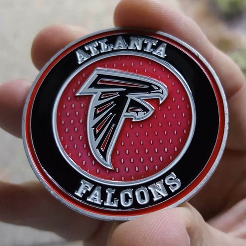 PREMIUM NFL Atlanta Falcons Poker Chip Card Guard Golf Marker Challenge ...