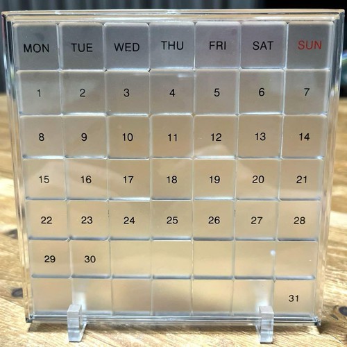 MUJI/Building Calendar/Freestanding/Desktop/ Clear/ Interior #848911 | eBay