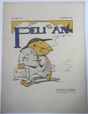 1912 Pelican Cal Berkeley Humor Magazine Volume XII, 1, Jan 1912 | eBay