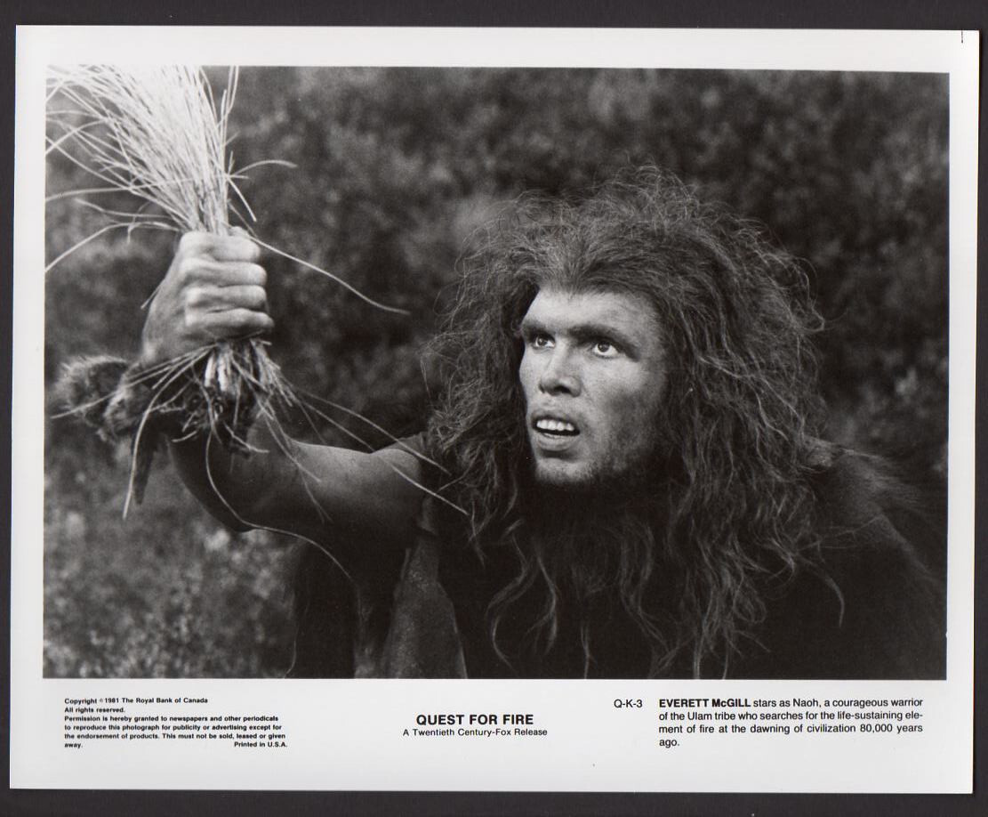 EVERETT McGILL prehistoric man caveman QUEST FOR FIRE Orig Photo movie still | eBay
