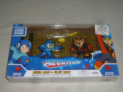 NEW JAKKS PACIFIC MEGA MAN VS ELEC MAN ELECTRONIC BOSS BATTLE 8 BIT ...