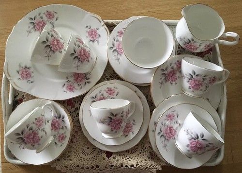 Pretty Pink Vintage Duchess Tea Set EC | eBay UK