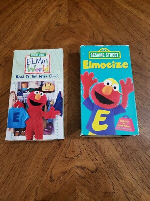 Sesame Street: Elmocize , Elmos World - VHS (1996, Sleeve, Sony Wonder ...