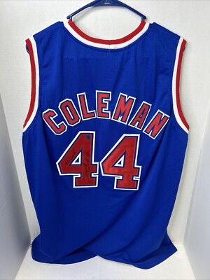 Derrick Coleman Signed New Jersey Nets Custom Jersey “90 1st Pick ...