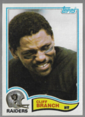 CLIFF BRANCH 1982 Topps #186. RAIDERS | eBay