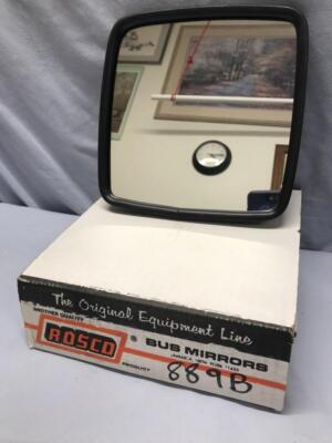 ROSCO BUS MIRROR - 8" x 8" Square - Flat Front - #889B - USA Made | eBay