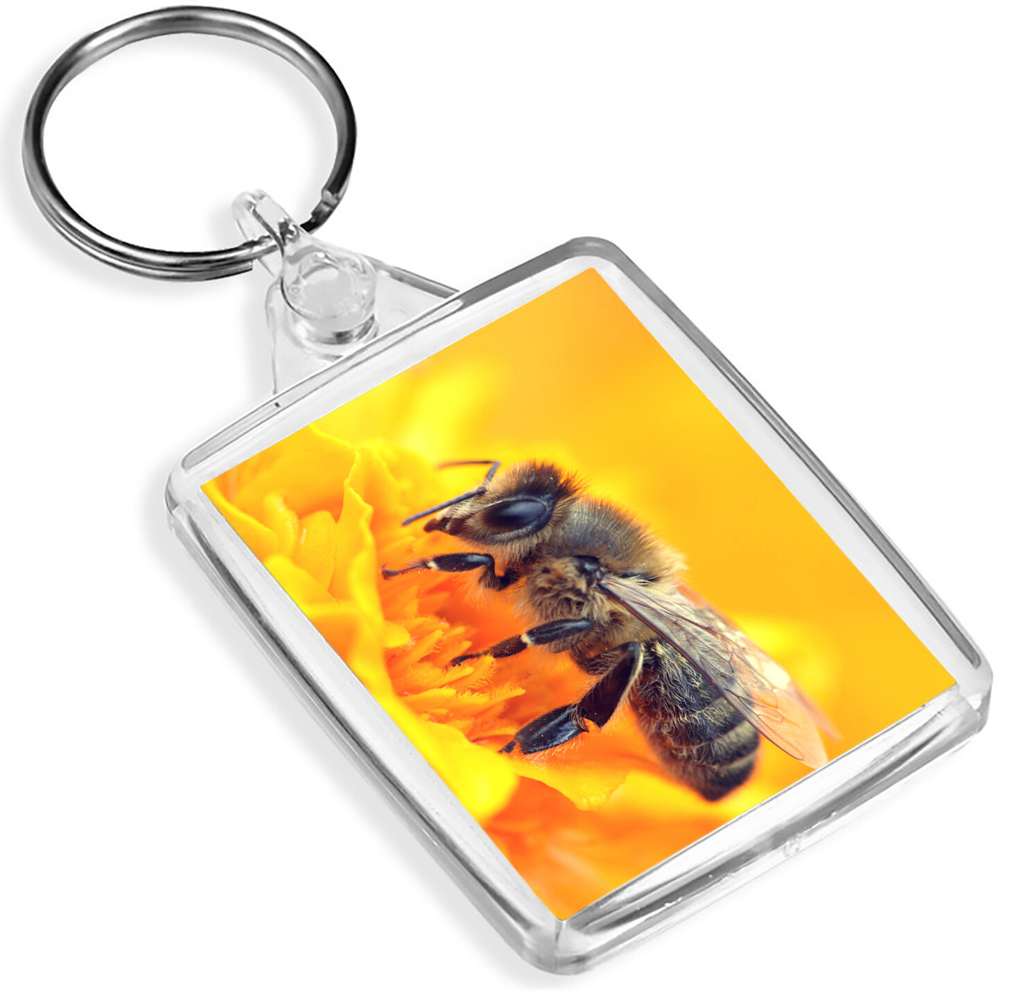 Honey Bee Bumble Keyring - IP02 - Pollination Nectar Flower Cool Gift ...