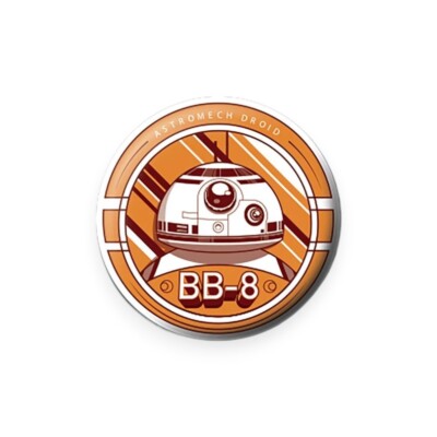 Genuine Star Wars Episode VII BB-8 Droid Button Badge 2.5cm Badge ...