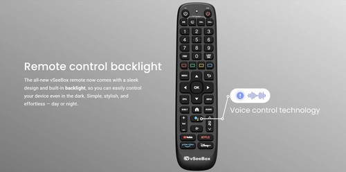 🔥🔥vSeeBox V6 Plus Backlit Voice Remote Control Compatible with V6 Plus🔥 ...