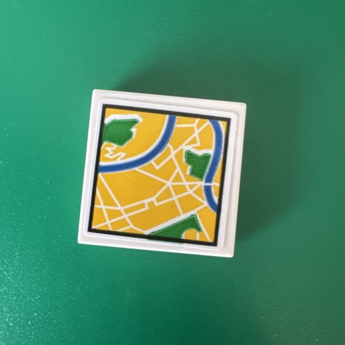 LEGO Tile 2 x 2 with City Map Street View Sticker with Groove (3068) | eBay