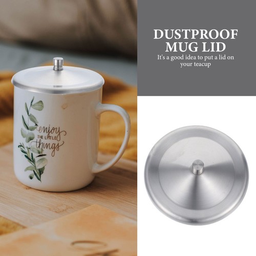 5PCS mug lid Stainless Steel Drink Mug Cover Drink Instant Sippy Cup | eBay