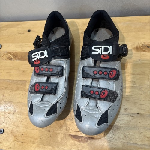 SiDi Genius 4 Carbon sole 47 EU Mens road bike cycling shoes gray/red ...
