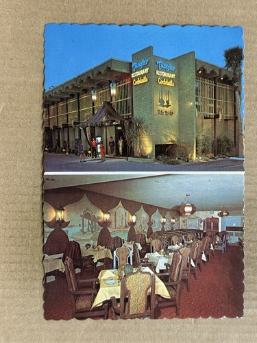 Postcard Anaheim CA Tangier Restaurant Mecca Motel Near Disneyland ...