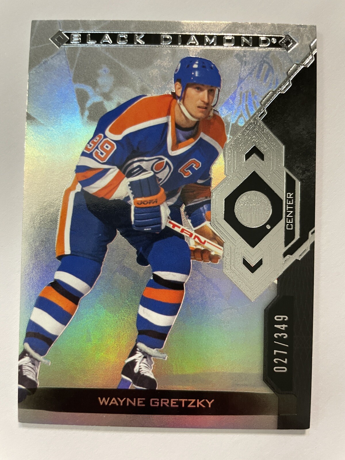 2022-23 BLACK DIAMOND BASE ROOKIE CARD WAYNE GRETZKY 117/349 EDMONTON ...