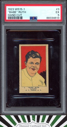 1923 W515-1 #3 Babe Ruth PSA 5 EX [STUNNING, CENTERED, LOOKS NM] | eBay