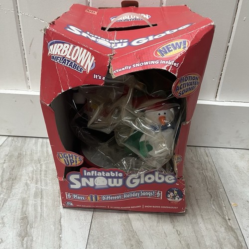 Gemmy Air Blown Inflatable Christmas Snow People Let It SnowTable Top ...