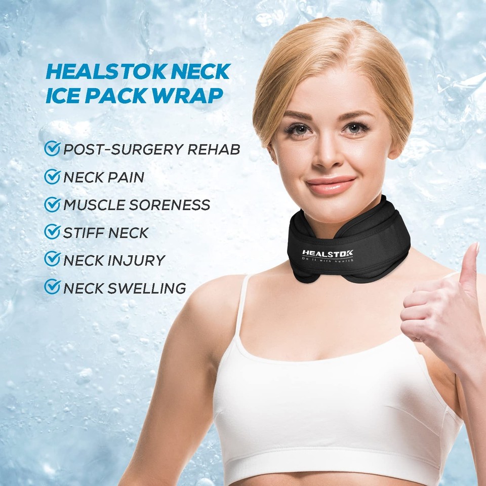 Neck Ice Pack Wrap,Cervical Ice Pack,Cold Compress Ice Packs for Neck ...