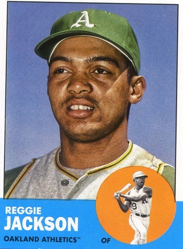 2022 TOPPS ARCHIVES 1963 BASE A'S REGGIE JACKSON #34 | eBay
