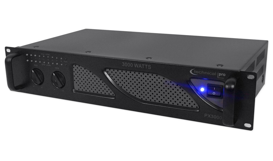 Technical Pro PX3000 Professional 2U 2-Channel 3000 Watt Power DJ ...