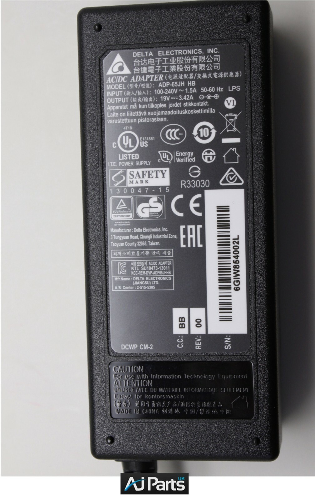 New Replacement Delta Adapter 65W PSU For Toshiba Satellite C875D C870 ...