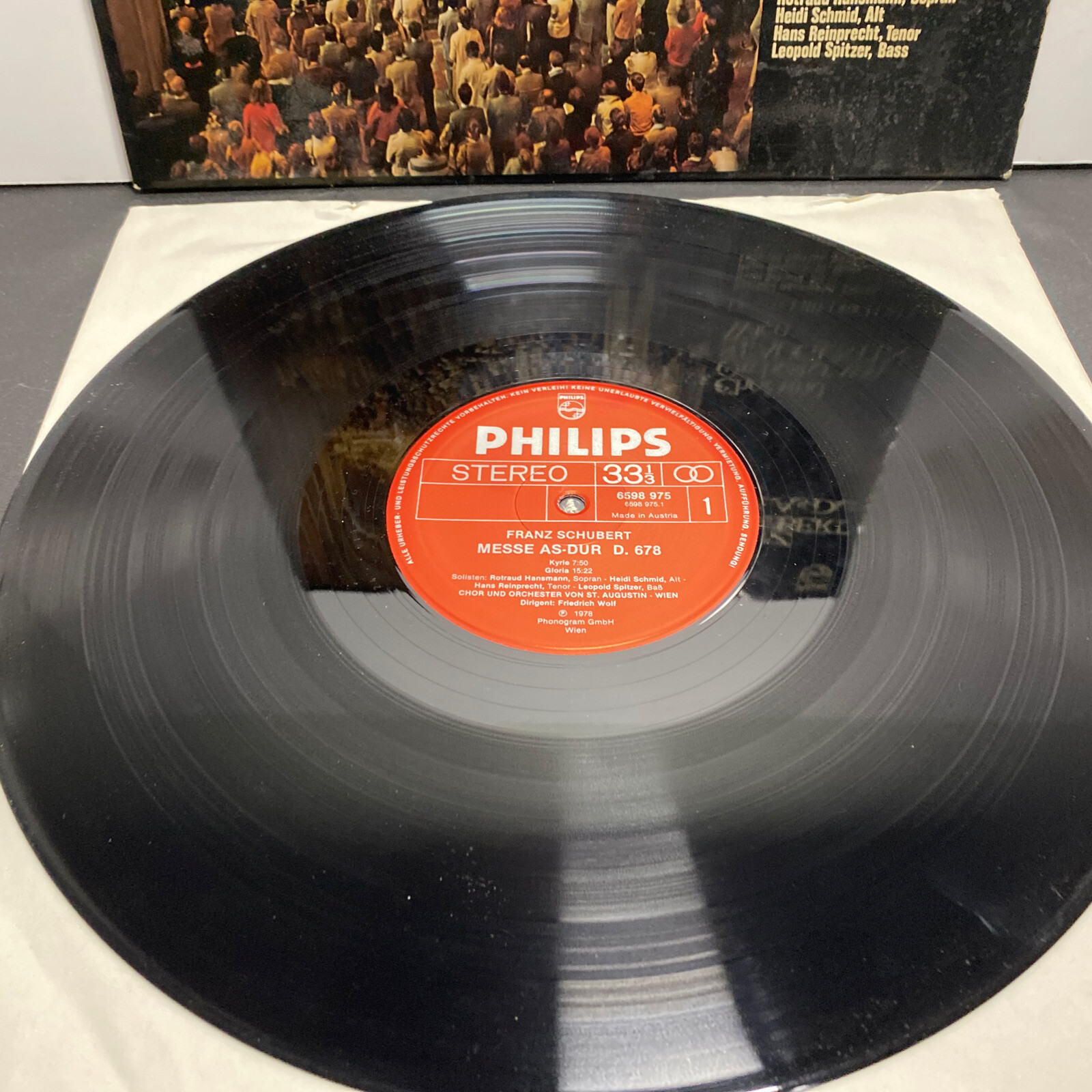 FRANZ SCHUBERT: MESSE AS-DUR D678 Friedrich Wolf LP | eBay