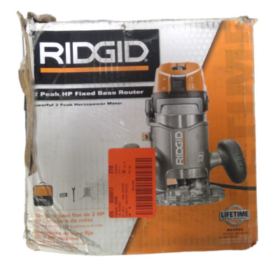 USED - RIDGID R22002 2 Hp Corded Base Router (Read!) 648846058078 | eBay
