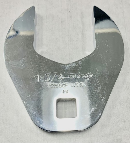 PROTO 1/2” Drive 1-3/4” Crowfoot Open/Box End Wrench J5356CF USA Crows ...