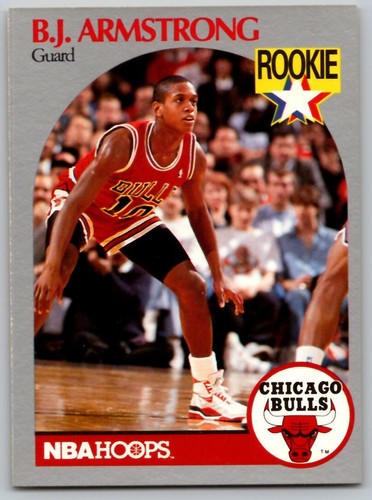 1990-91 Hoops #60 B.J. Armstrong Chicago Bulls RookieRC | eBay