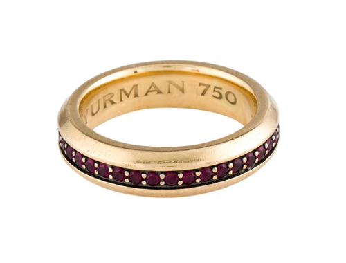 DAVID YURMAN 18K RUBY UNISEX ETERNITY BAND - SIZE 9 - 10.7 GRAMS | eBay